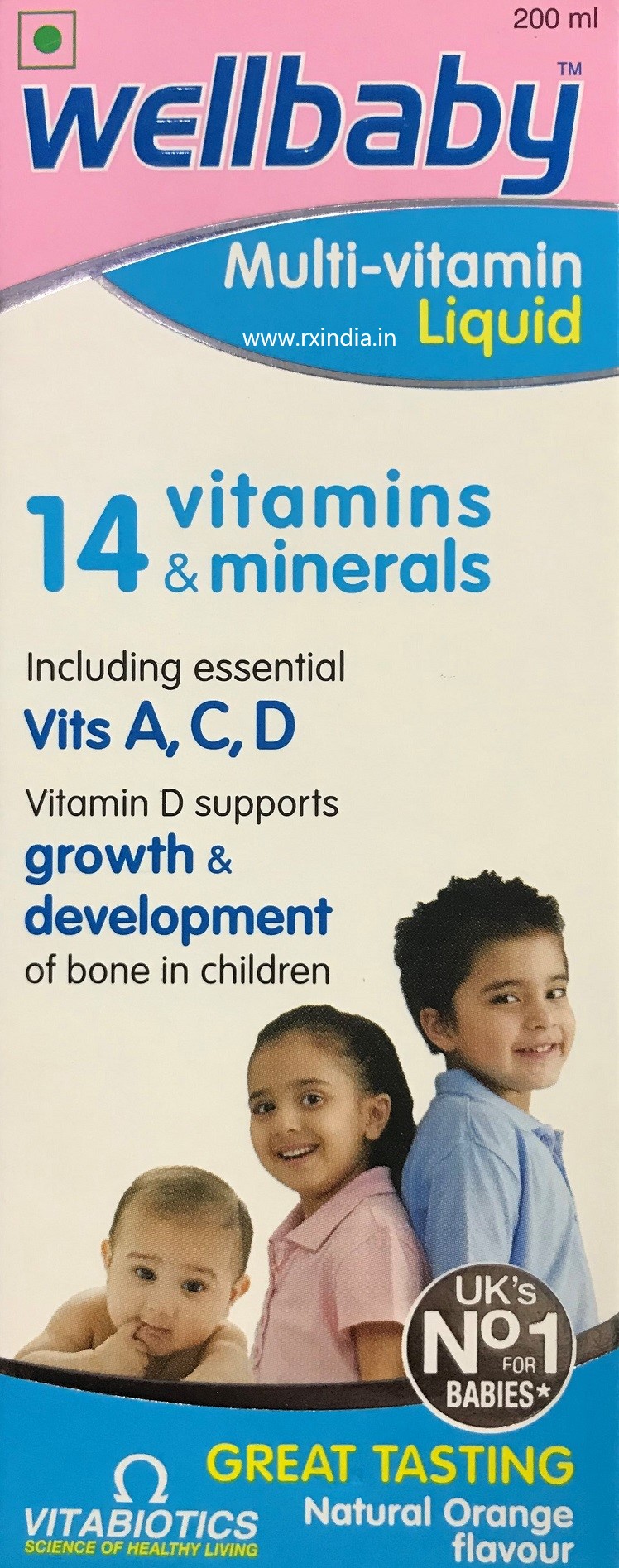 Buy Wellbaby Multi-Vitamin Liquid Syrup 200 ml Online at RxIndia.com
