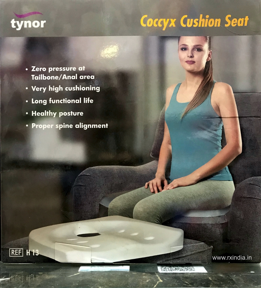 Buy Tynor Coccyx Cushion Seat-Sciatica Back Pain Tailbone Healthy ...
