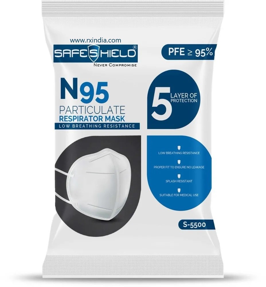Buy Safeshield Reusable N95 Particulate Respirator 5 Layers Mask Online ...