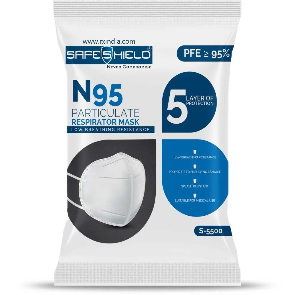 Buy Safeshield Reusable N95 Particulate Respirator 5 Layers Mask Online ...