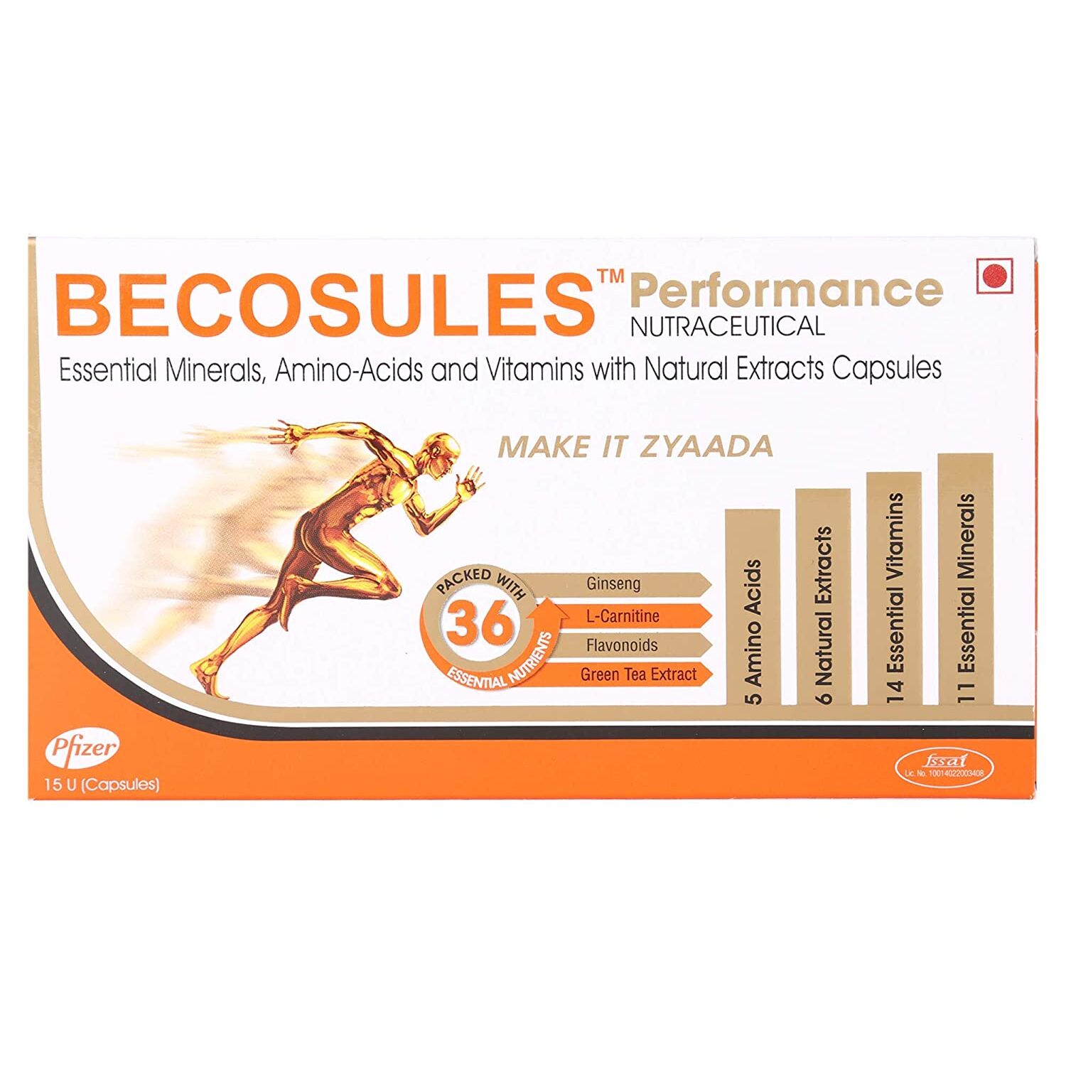Buy Becosules Performance 15 Capsules Pack Online at RxIndia.com