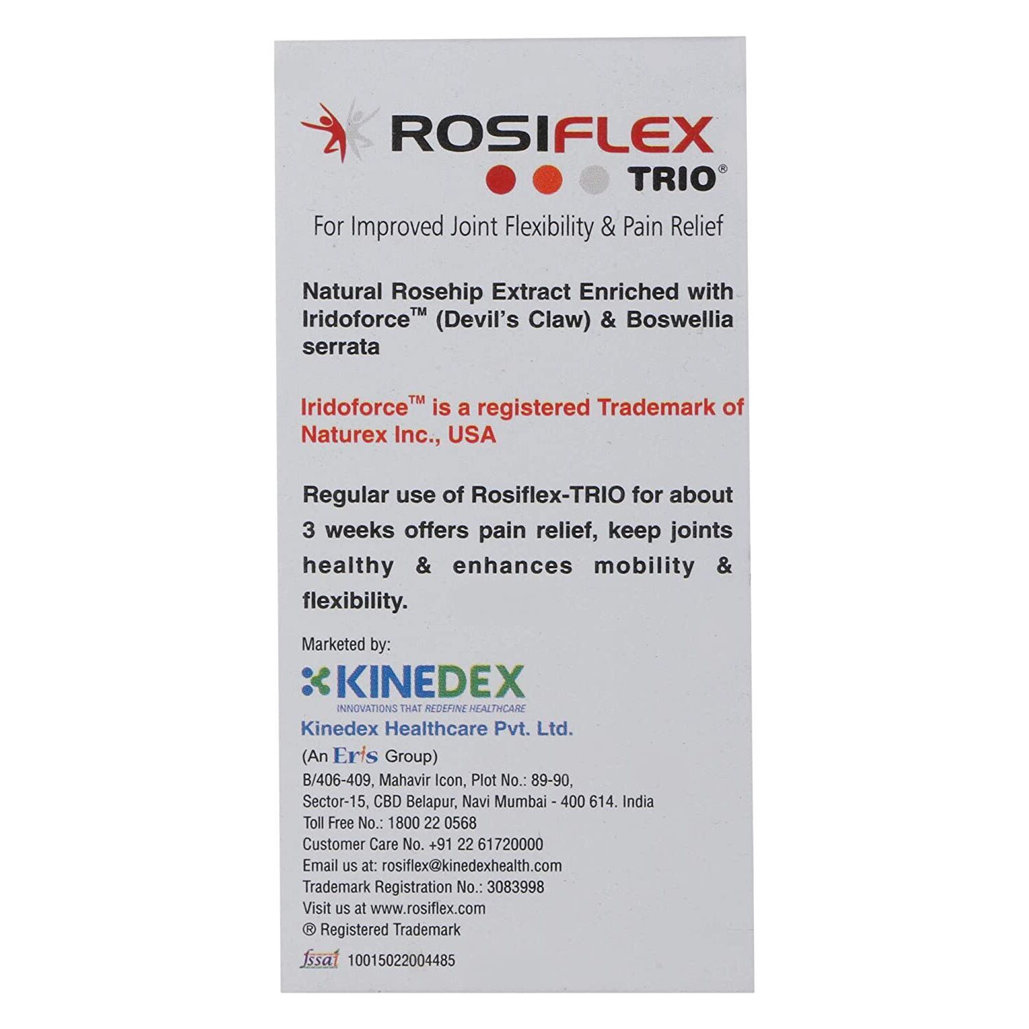 Buy Rosiflex Trio 14 Capsules Pack Online at RxIndia.com