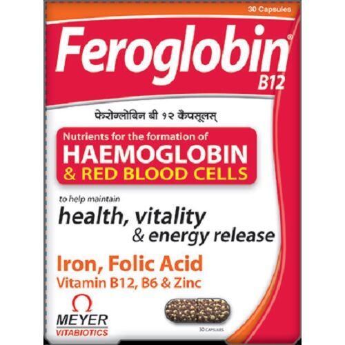 Buy Feroglobin B12 S.R.30 Capsules Monthly Pack Online at RxIndia.com