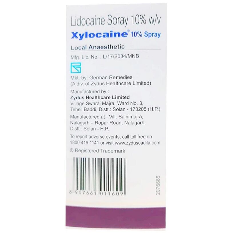 Buy Xylocaine 10% Lidocaine / Lignocaine Spray Online at RxIndia.com