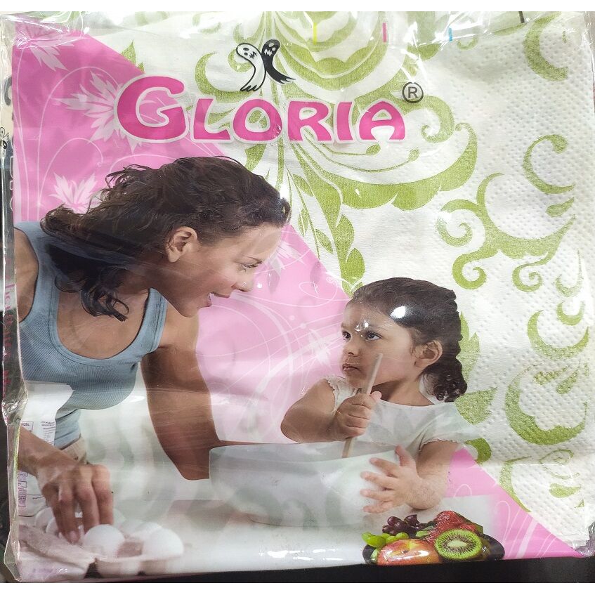 Household Supplies :: Gloria 2 Ply Paper Napkins - 50 Pulls (Pack of 4 ...