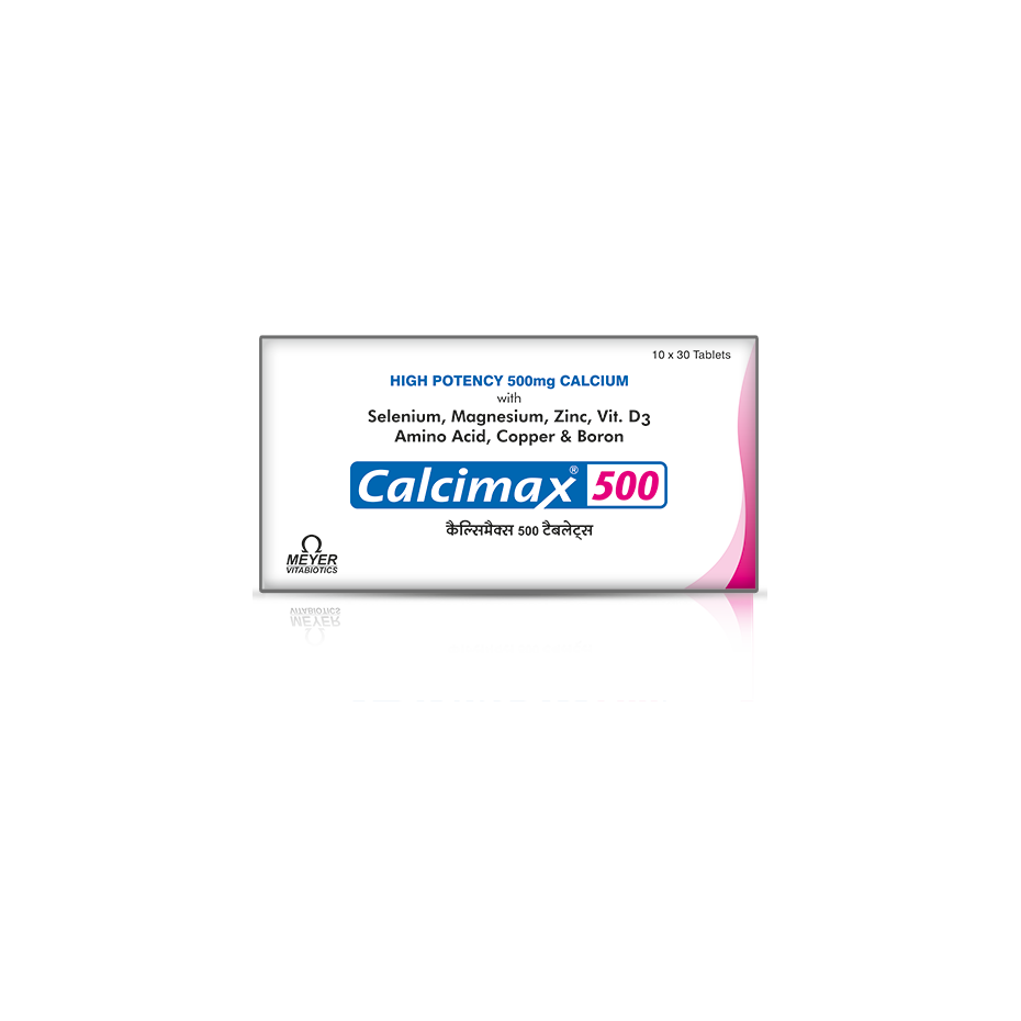 Buy Calcimax 500 30 Tablets Online at RxIndia.in