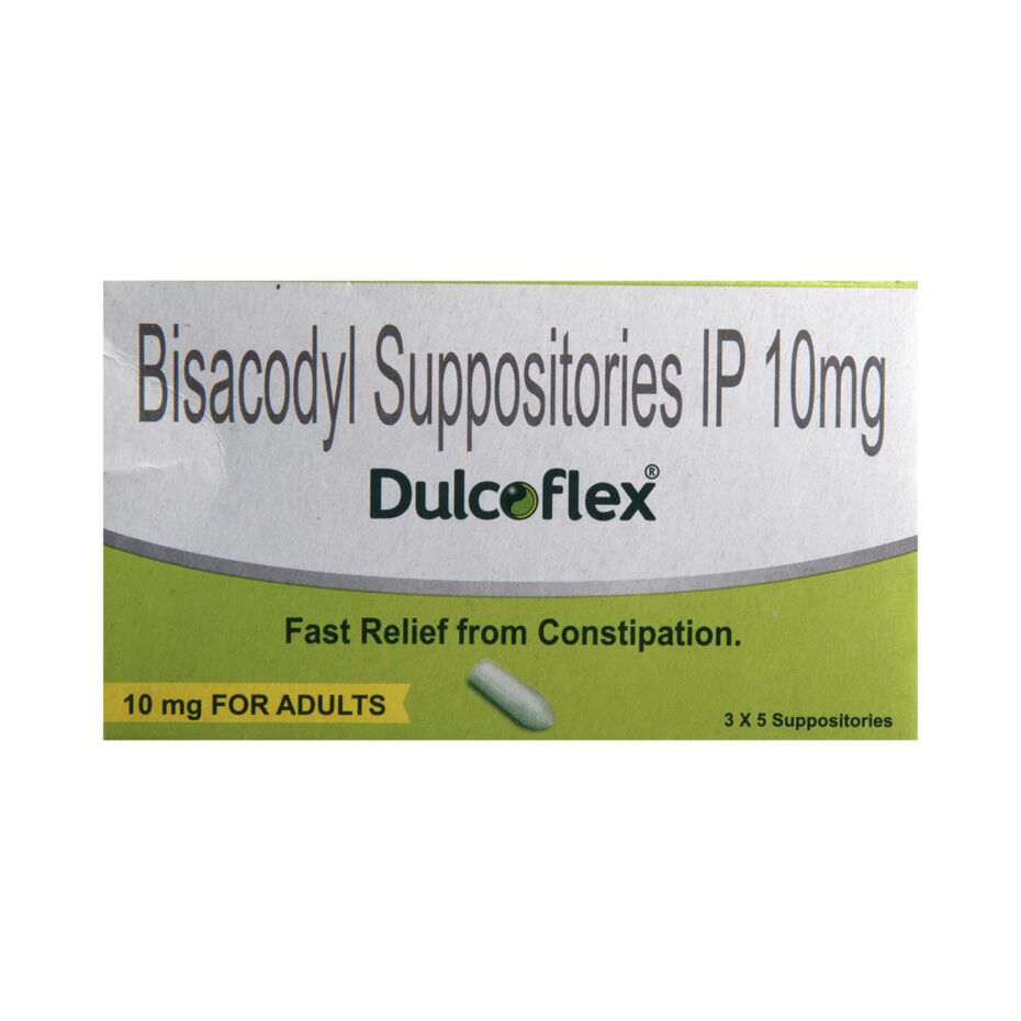 Buy Dulcoflex 10mg Suppository for Adults, Pack of 5 Online at RxIndia.com