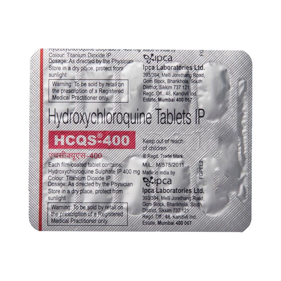 Buy HCQS 400 Hydroxychloroquine Tablets Online at RxIndia.com