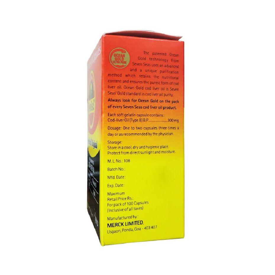 Buy Seven Seas Original Cod Liver Oil 100 Capsules Online at RxIndia.com