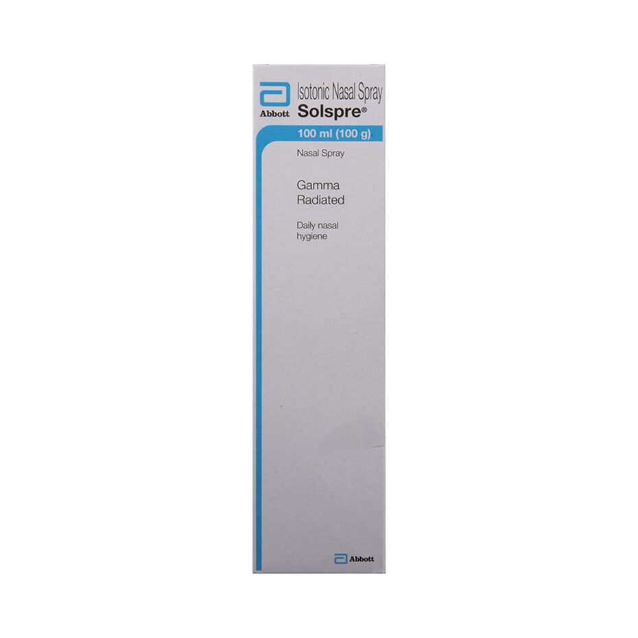 Buy Solspre Isotonic Nasal Spray 100 ml Sodium Chloride 0.9% w/w Online ...