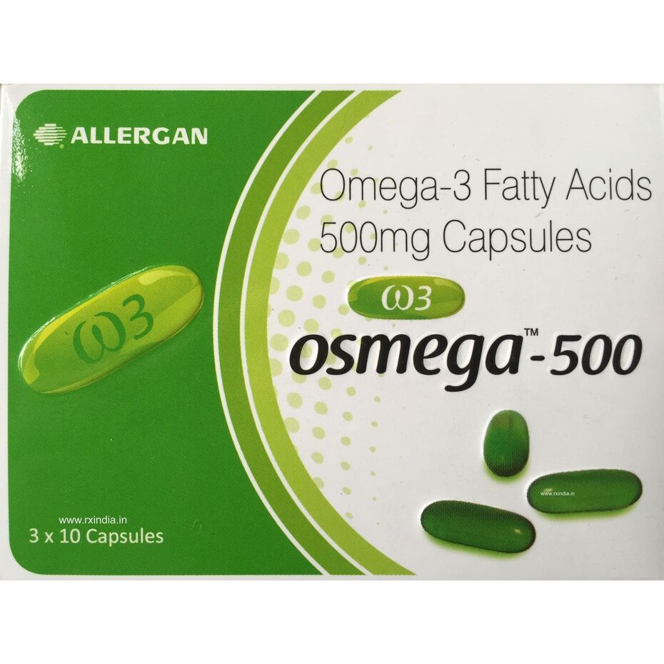 Buy Osmega 500, Omega-3 Fatty Acids 30 Capsules Online at RxIndia.com