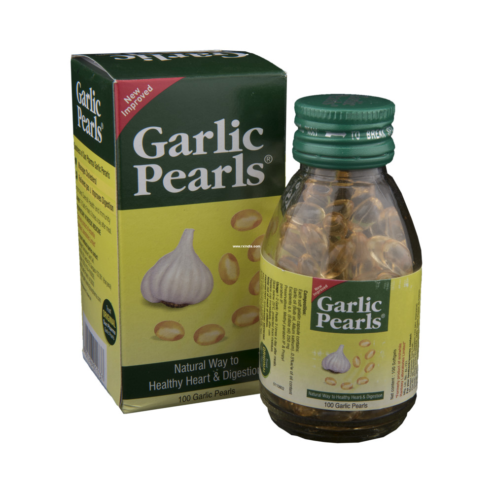 Buy Garlic Pearls 100 Soft Gelatin Capsules Online at RxIndia.com