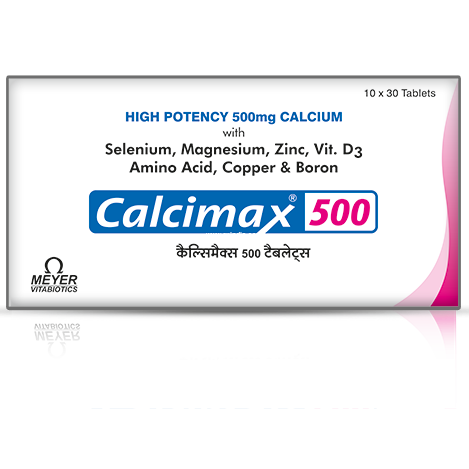 Buy Calcimax 500 30 Tablets Online at RxIndia.in
